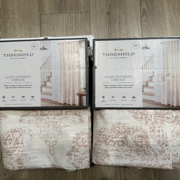 Threshold | Wall Decor | Two Panels Threshold Light Filtering Charade ...